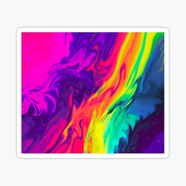 "Rainbow Galaxy" Sticker for Sale by AcidAshes | Redbubble