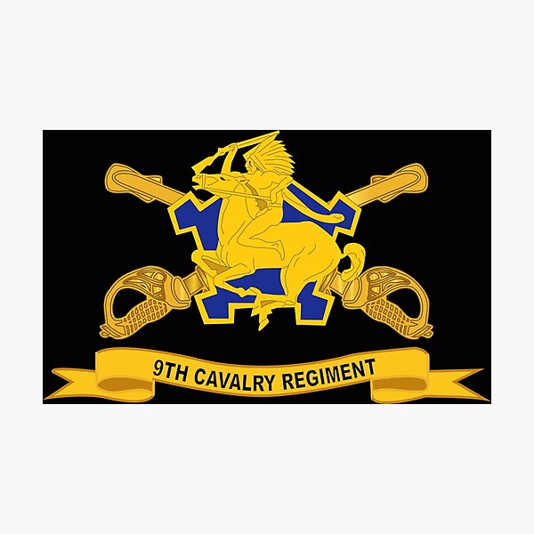 "Army - 9th Cavalry Regiment w Br - Ribbon" Photographic Print for Sale ...