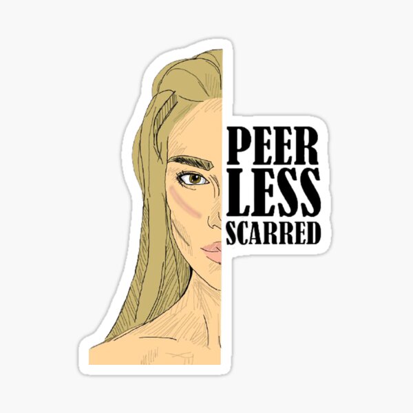 "Peerless Scarred (Female)" Sticker for Sale by christa-lester | Redbubble
