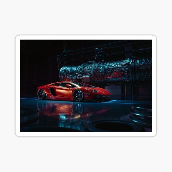 "lamborghini car" Sticker for Sale by happyday2021355 | Redbubble