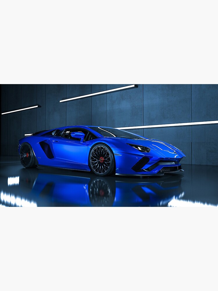 "lamborghini car blue" Sticker for Sale by happyday2021355 | Redbubble