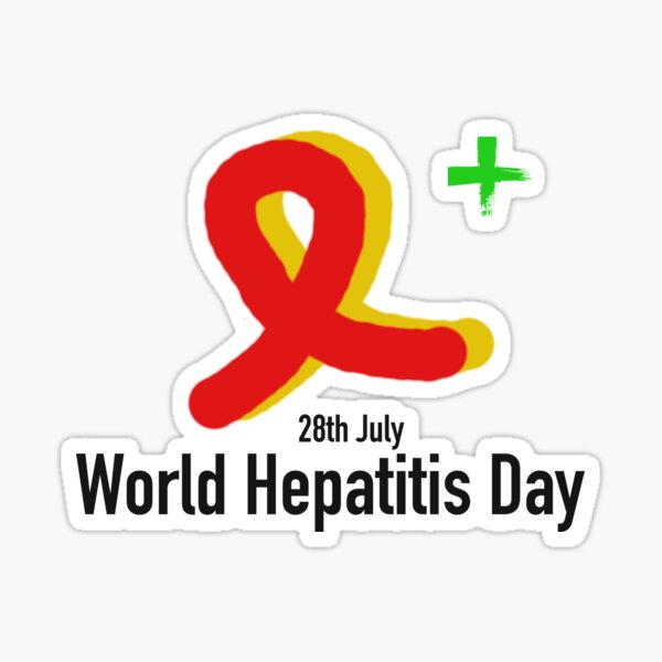 "World Hepatitis Day Shirt" Sticker by OshiWereHouse | Redbubble
