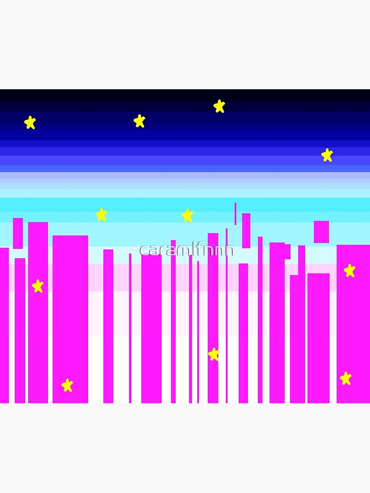 "Colorful blocky gradient night sky design" Poster for Sale by ...