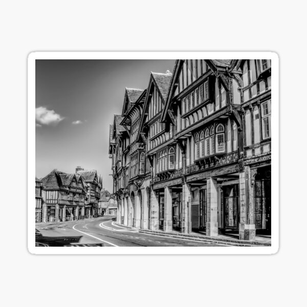 "Chesterfield in Black and White " Sticker for Sale by Alisonchambers2 ...