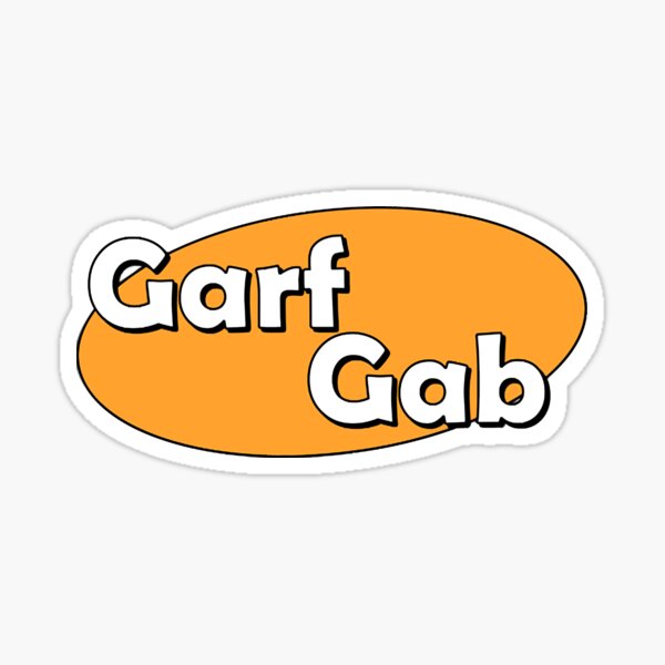 "Garf Gab Logo " Sticker for Sale by alexand22bg | Redbubble