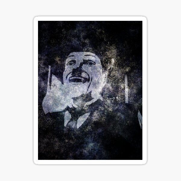 "Charlie Chaplins' Ghost" Sticker for Sale by TerriWatson | Redbubble