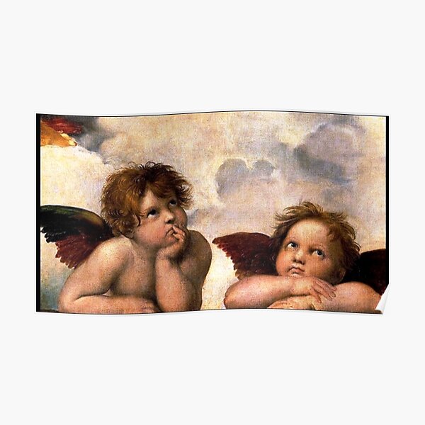 "Michelangelo Angels" Poster for Sale by kathi-s-art | Redbubble