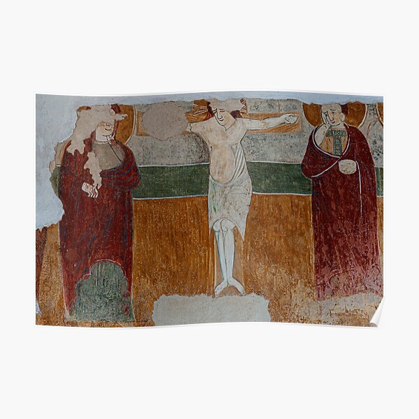 "Christ on the cross with rib cage exposed" Poster for Sale by ...