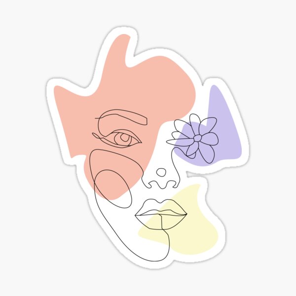 "Face Color" Sticker for Sale by wootrandro | Redbubble