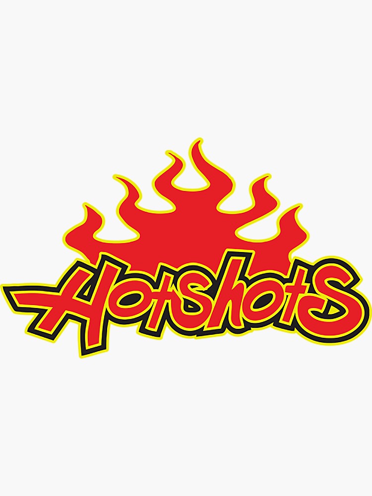 "Hotshots T-ShirtHotshots Sports Logo" Sticker for Sale by ...