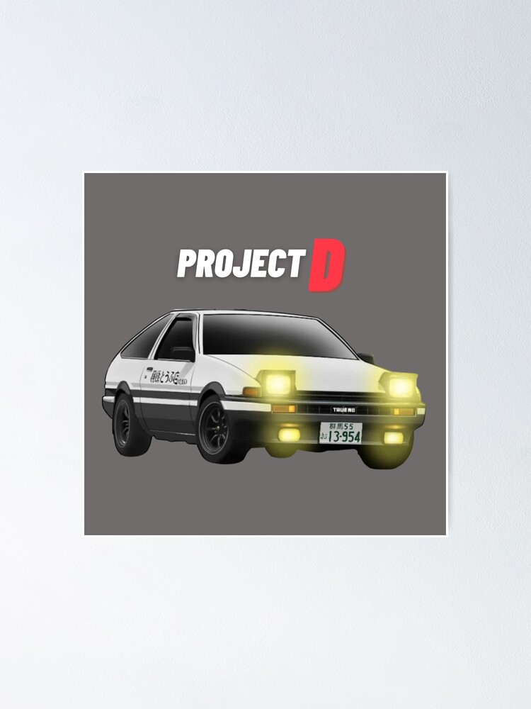 "Project d Initial d " Poster by MOTOSHIFT | Redbubble