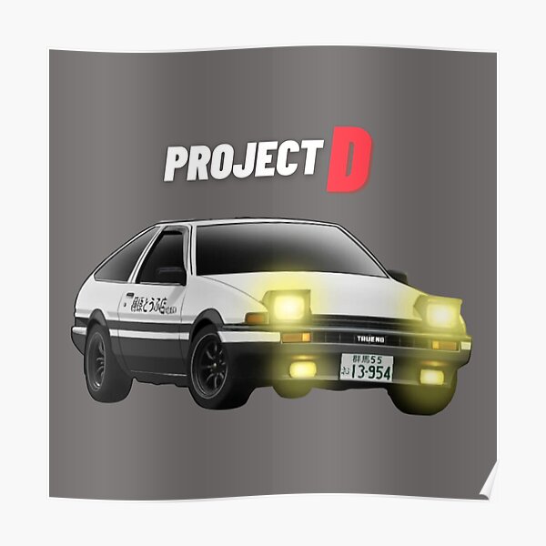 "Project d Initial d " Poster by MOTOSHIFT | Redbubble