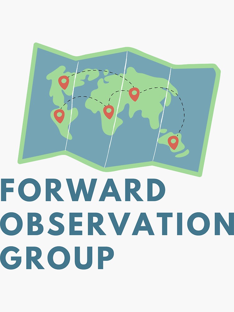 "forward observations group" Sticker for Sale by Nubbster | Redbubble