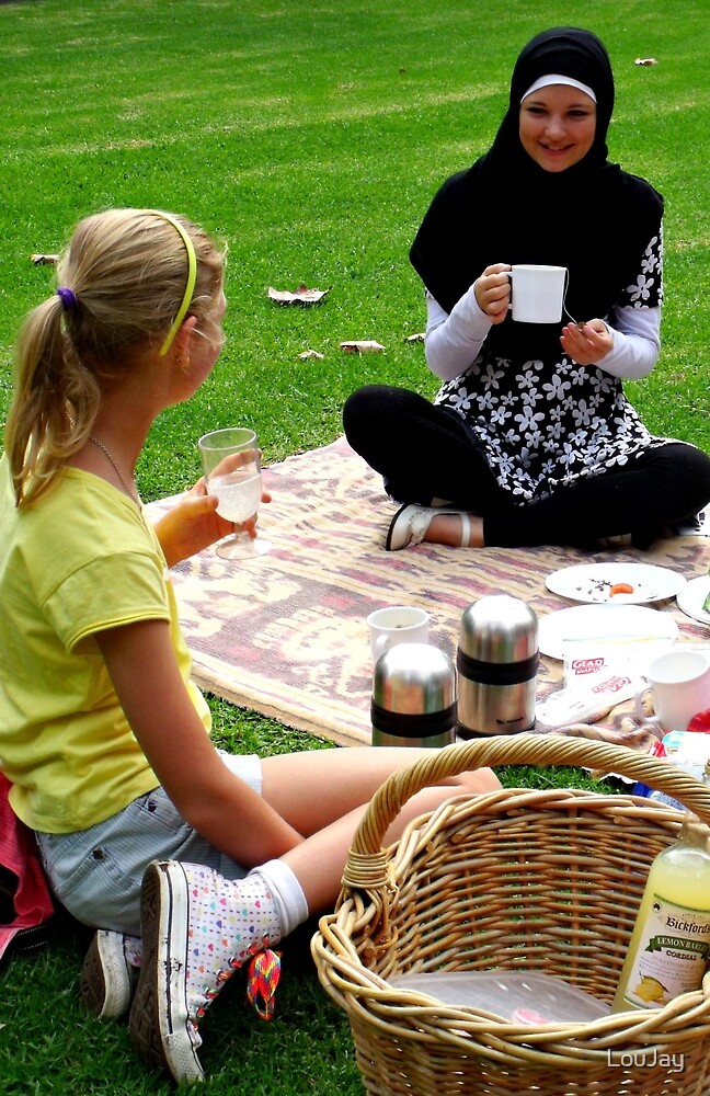 "In which two sisters picnic" by LouJay | Redbubble