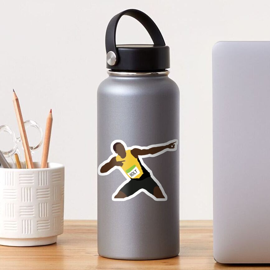 "Cartoon Usain Bolt" Sticker for Sale by NewyClothingCo | Redbubble