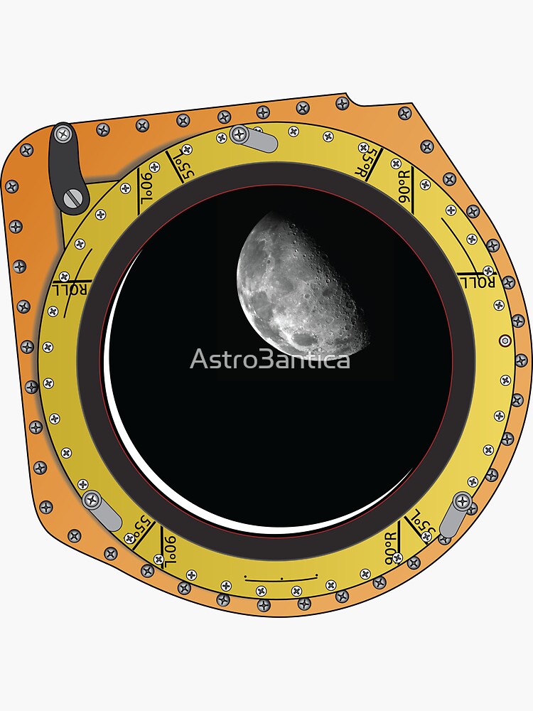 "Apollo Command Module Window " Sticker for Sale by Astro3antica ...
