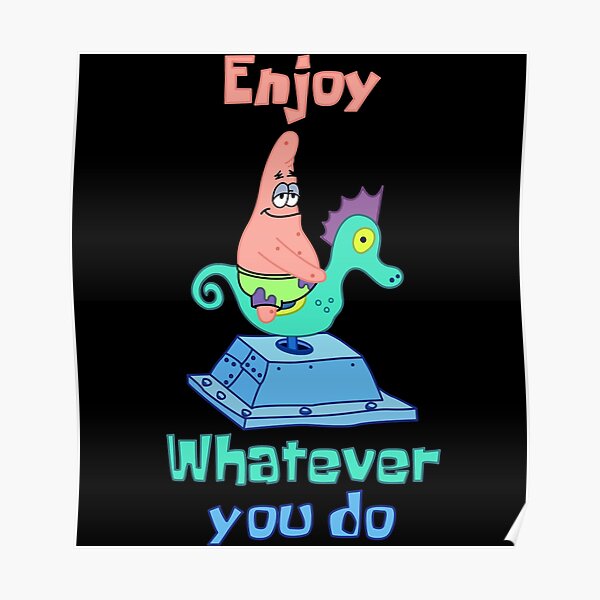 "Patrick rides a seahorse Spongebob Yellow Best Friends Squarepants ...