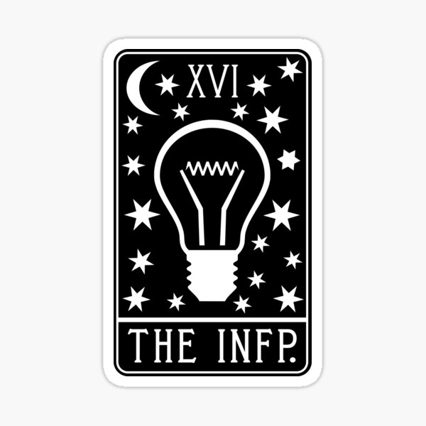 "INFP Tarot Card - Introvert Personality Myers Briggs MBTI" Sticker for ...