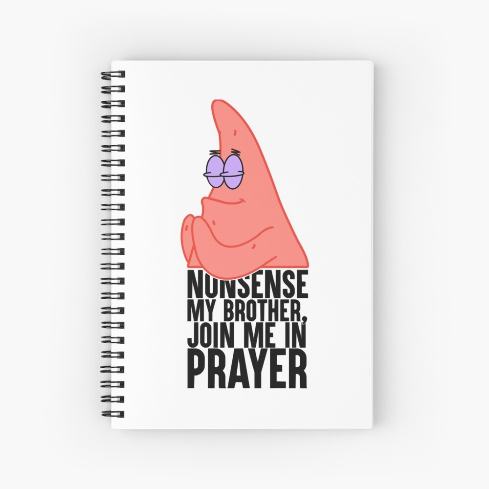 "Patrick Star Praying Join Me In Prayer Spongebob Yellow Best Friends ...
