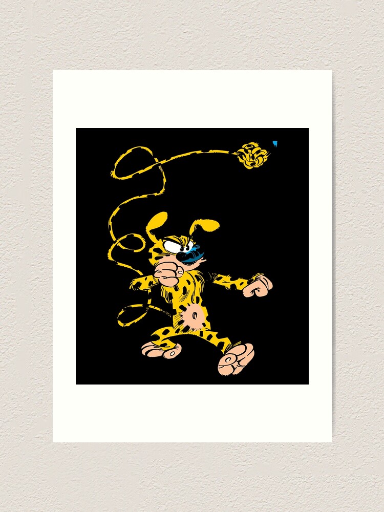 "Marsupilami boxing Gaston Lagaffe Movie Cartoon Color Big Ben" Art ...