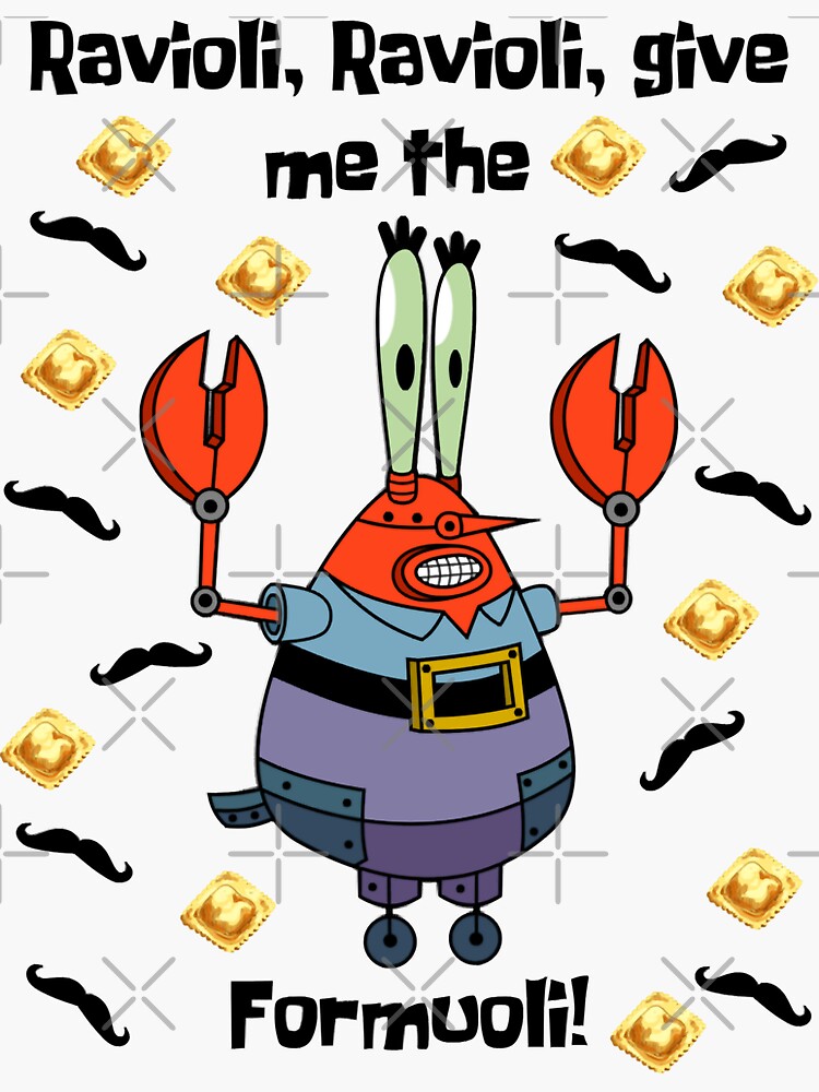 "Ravioli Ravioli! Spongebob Yellow Best Friends Squarepants Radio Star ...