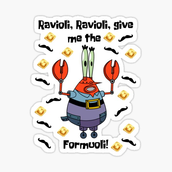 "Ravioli Ravioli! Spongebob Yellow Best Friends Squarepants Radio Star ...
