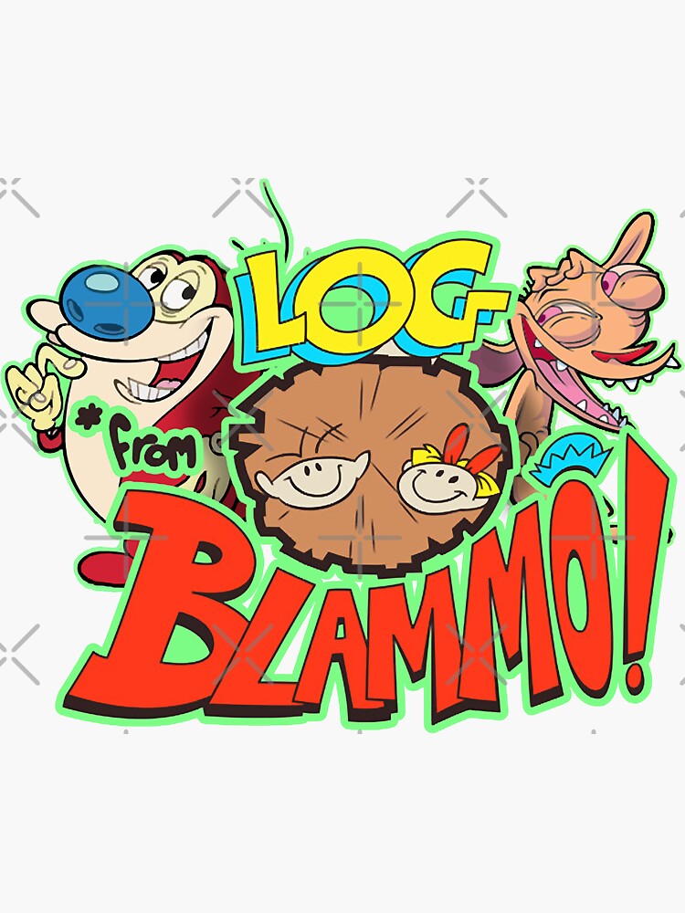 Pegatina «Registro de dibujos animados de blammo 90s» de BrendaRussell ...