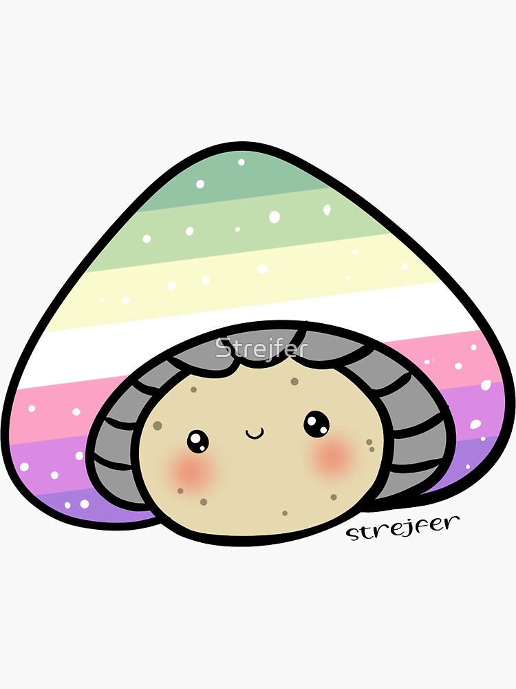 "Mushpride - Genderfae" Sticker for Sale by Strejfer | Redbubble