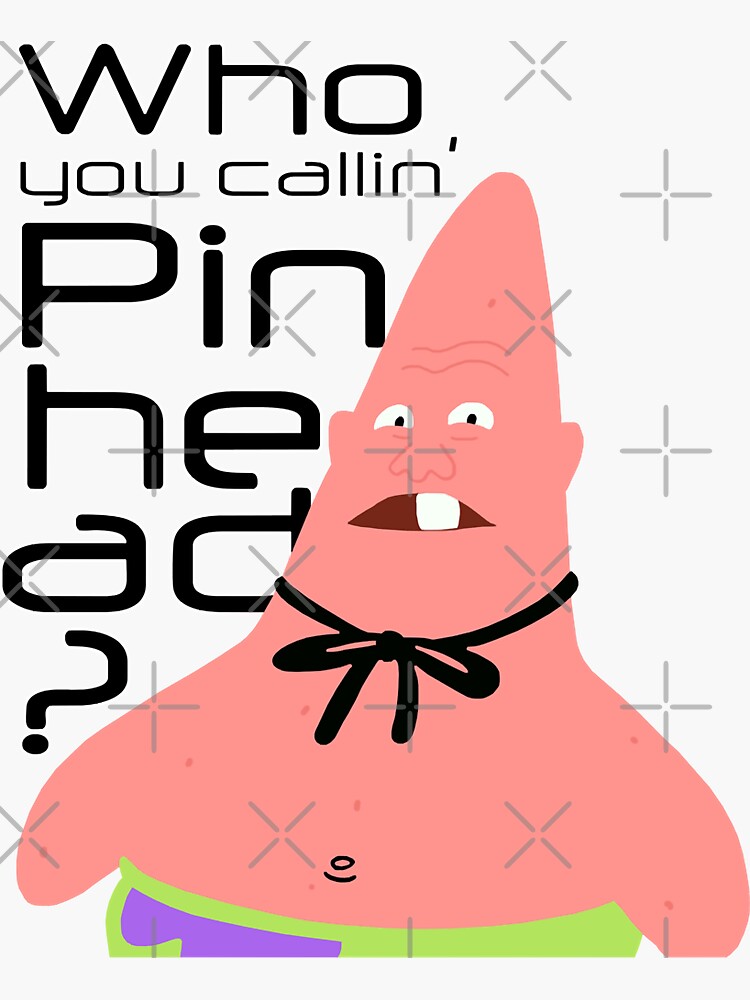 Sticker « Pinhead - Patrick Star Bob l'éponge jaune Best Friends ...