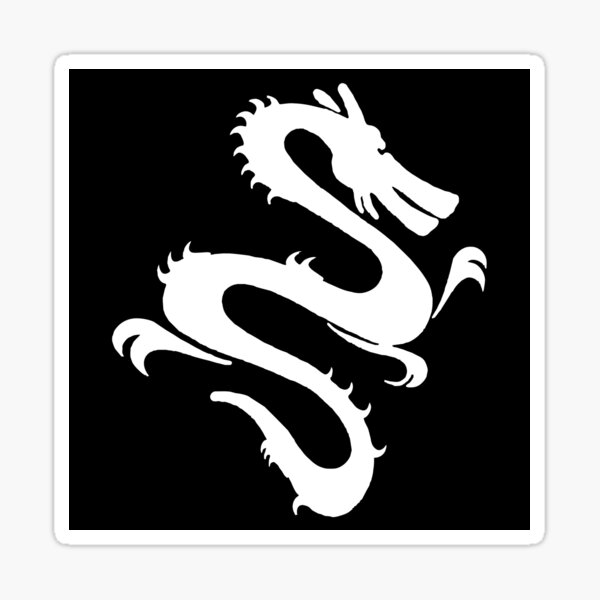 "White Dragon" Sticker by Holiday-Mart | Redbubble