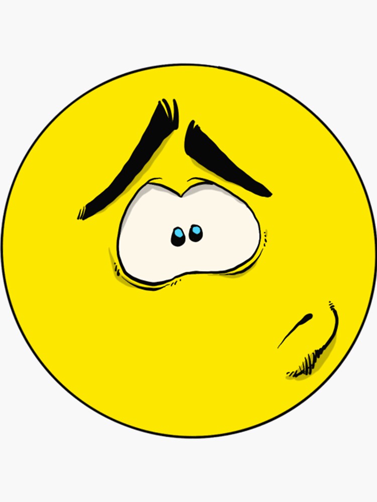 "Smiley Face WHAAAAA" Sticker for Sale by GidurLokat | Redbubble