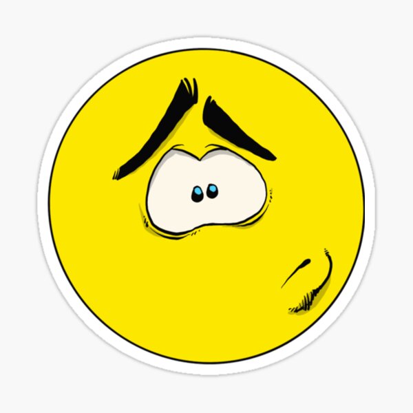 "Smiley Face WHAAAAA" Sticker for Sale by GidurLokat | Redbubble