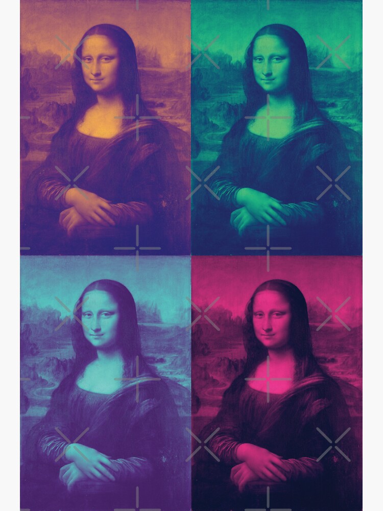 "Colorful Mona Lisa (Leonardo Da Vinci) - Timeless Art, Cool Gift ...