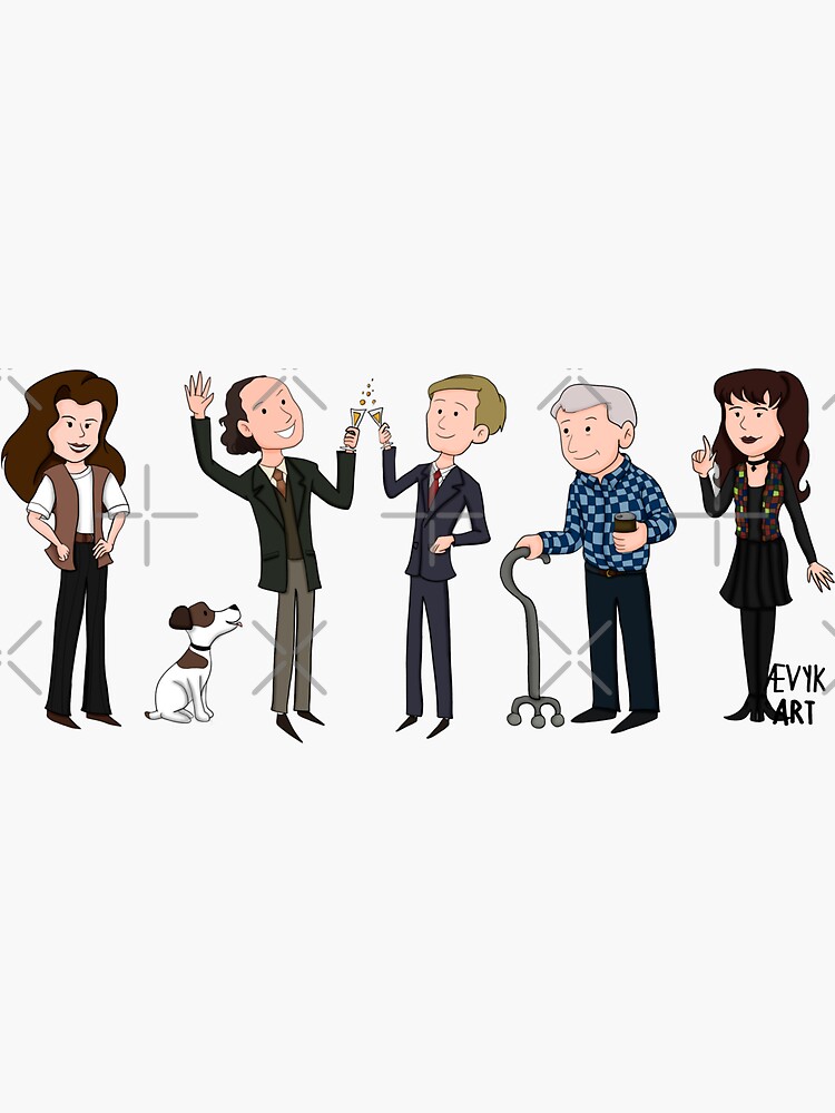 "Frasier Group" Sticker by AEGF | Redbubble