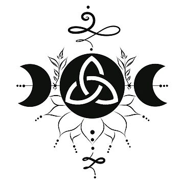 "Celtic Triple Moon" Poster for Sale by Silvia Galliani | Redbubble