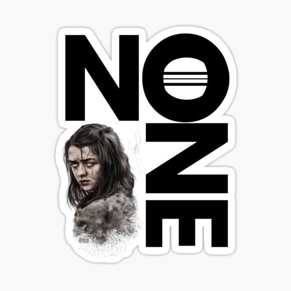 "T-Shirt No one" Sticker for Sale by RadBmd | Redbubble