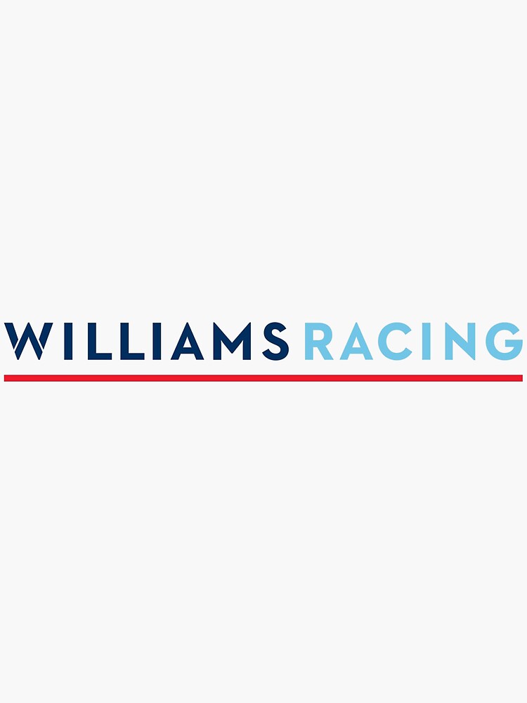 "Williams racing team merchandise" Sticker for Sale by Daniel-Vale ...