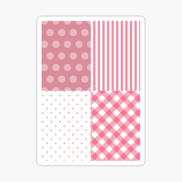 "Pink Patterns" Sticker for Sale by MadTeaDesign | Redbubble