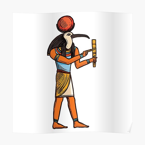 "Egyptian God Thoth" Poster for Sale by Emil1993 | Redbubble