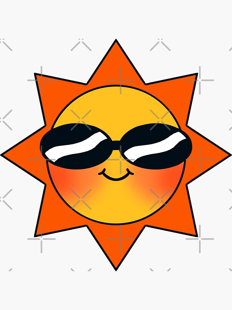 " Retro Cool Happy Sun Vintage 70s " Sticker for Sale by trajeado14 ...