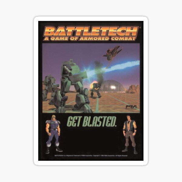 "Battletech T-ShirtBT T-shirt Stikers version " Sticker for Sale by ...