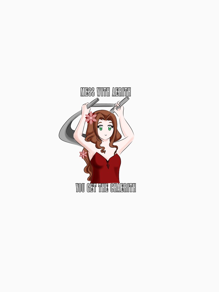 "Final Fantasy VII: Aerith Chair" T-shirt for Sale by 3Geeks1House ...