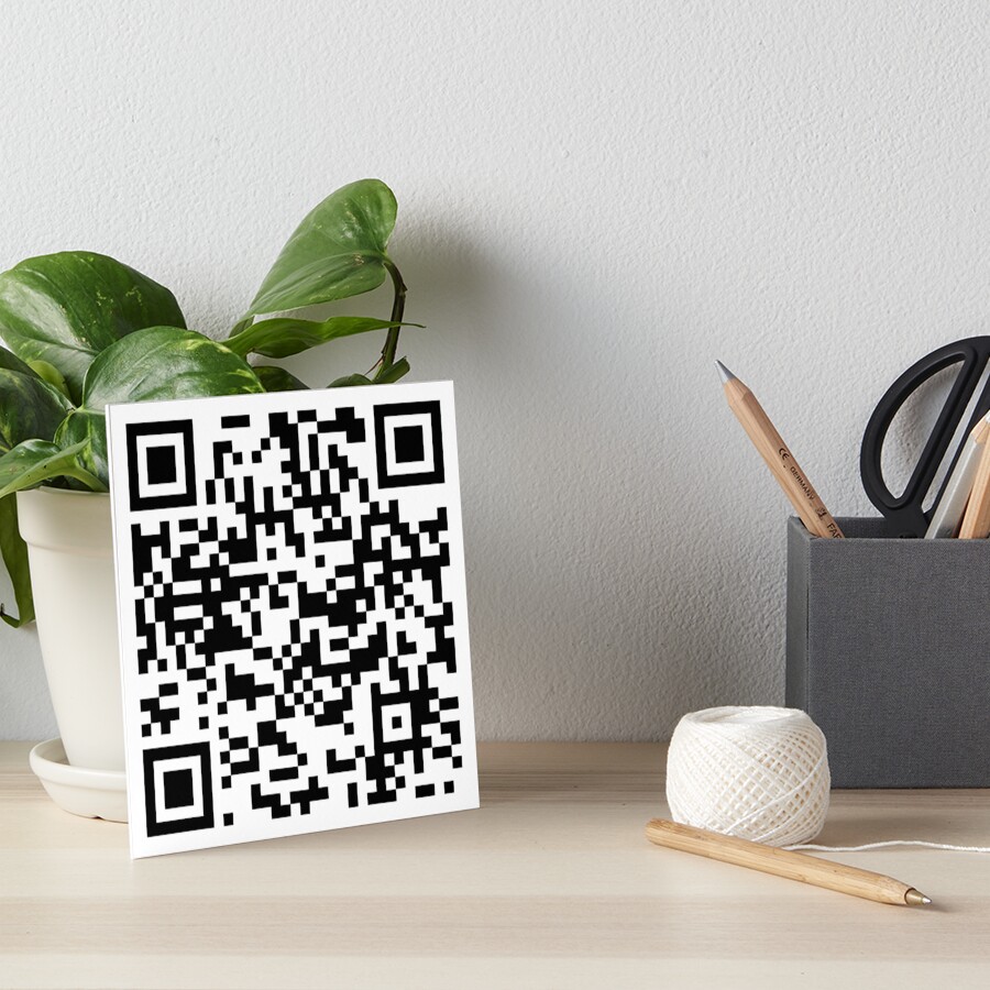 "british lads hit each other with chair QR CODE" Art Board Print for ...