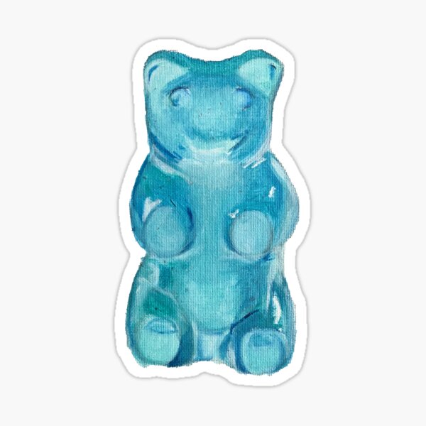"Blue Gummy bear" Sticker for Sale by GraceIsabelart | Redbubble