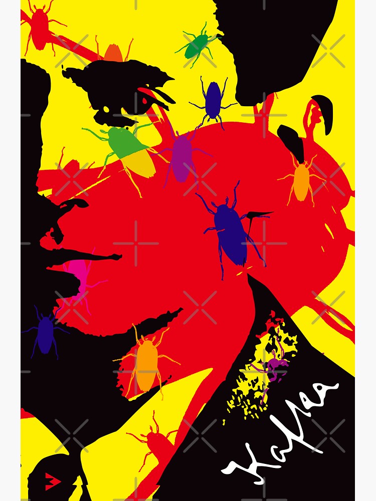 "Franz Kafka, Summer, and Insects" Sticker by exilekings | Redbubble