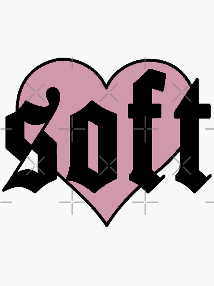 "Pink Soft Heart" Sticker for Sale by designedbylils | Redbubble