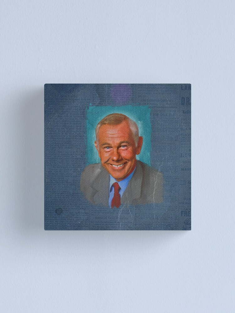 "JOHNNY CARSON - COOL COMEDIAN PORTRAITS" Canvas Print by ...
