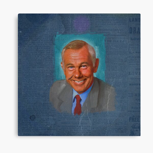 "JOHNNY CARSON - COOL COMEDIAN PORTRAITS" Canvas Print by ...