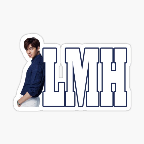 "Lee Min Ho - LMH with Blue/White Outfit" Sticker for Sale by shespice ...