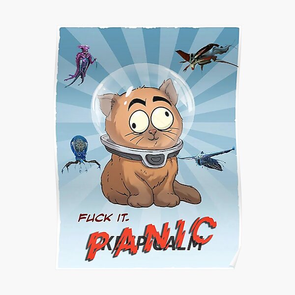 "Cat Panic" Poster for Sale by robbinsmic | Redbubble